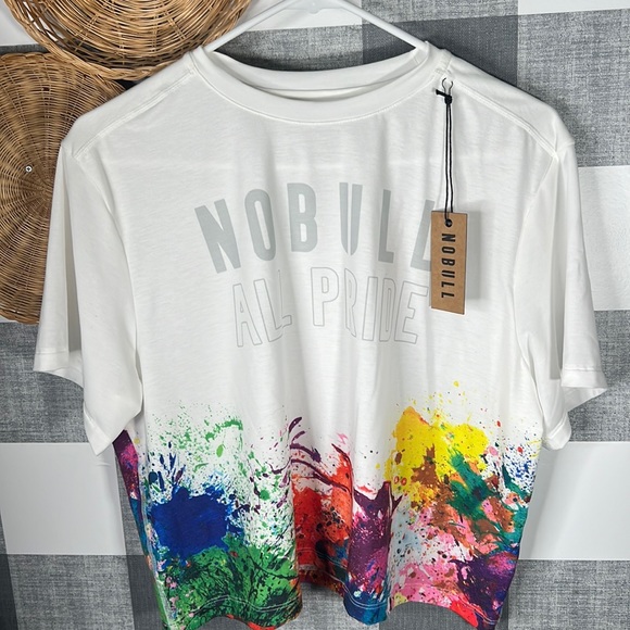 NOBULL | Tops | No Bull Cropped All Pride Paint Splatter T Shirt | Poshmark